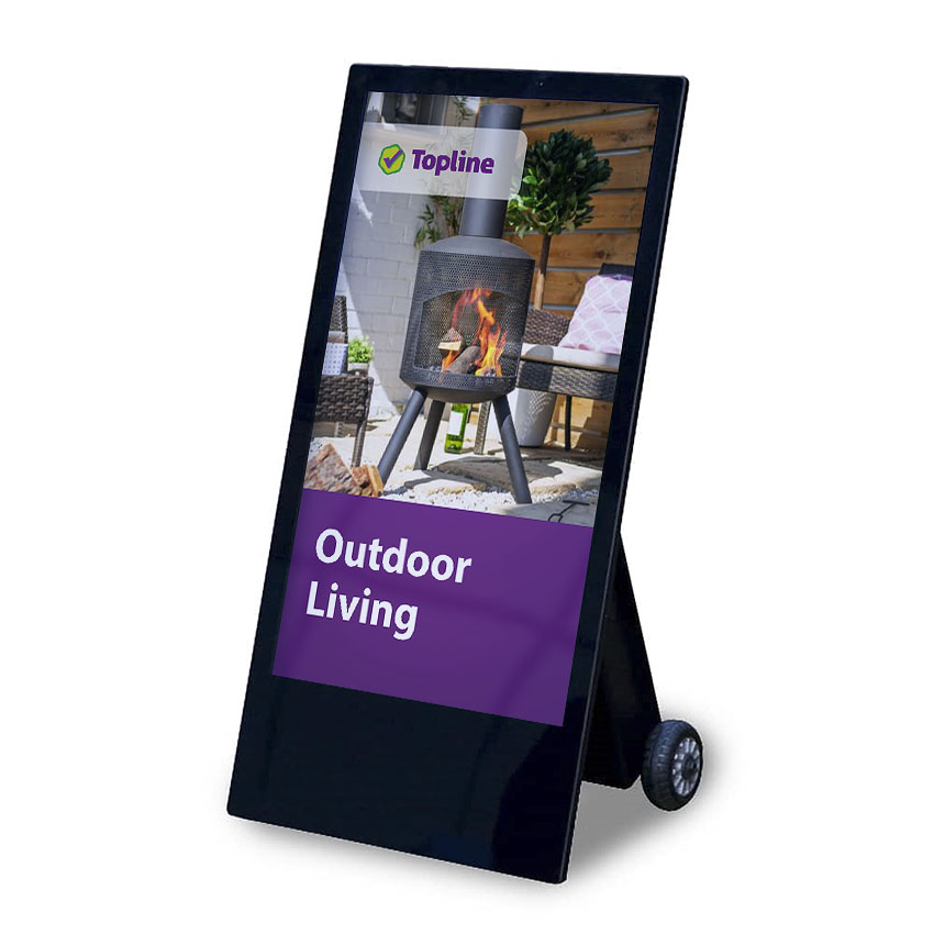 Mobile Outdoor Digital A-Boards - Smart Digital Signage